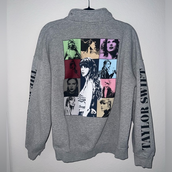 Taylor Swift | Tops | Taylor Swift The Eras Tour Quarter Zip Sweatshirt ...